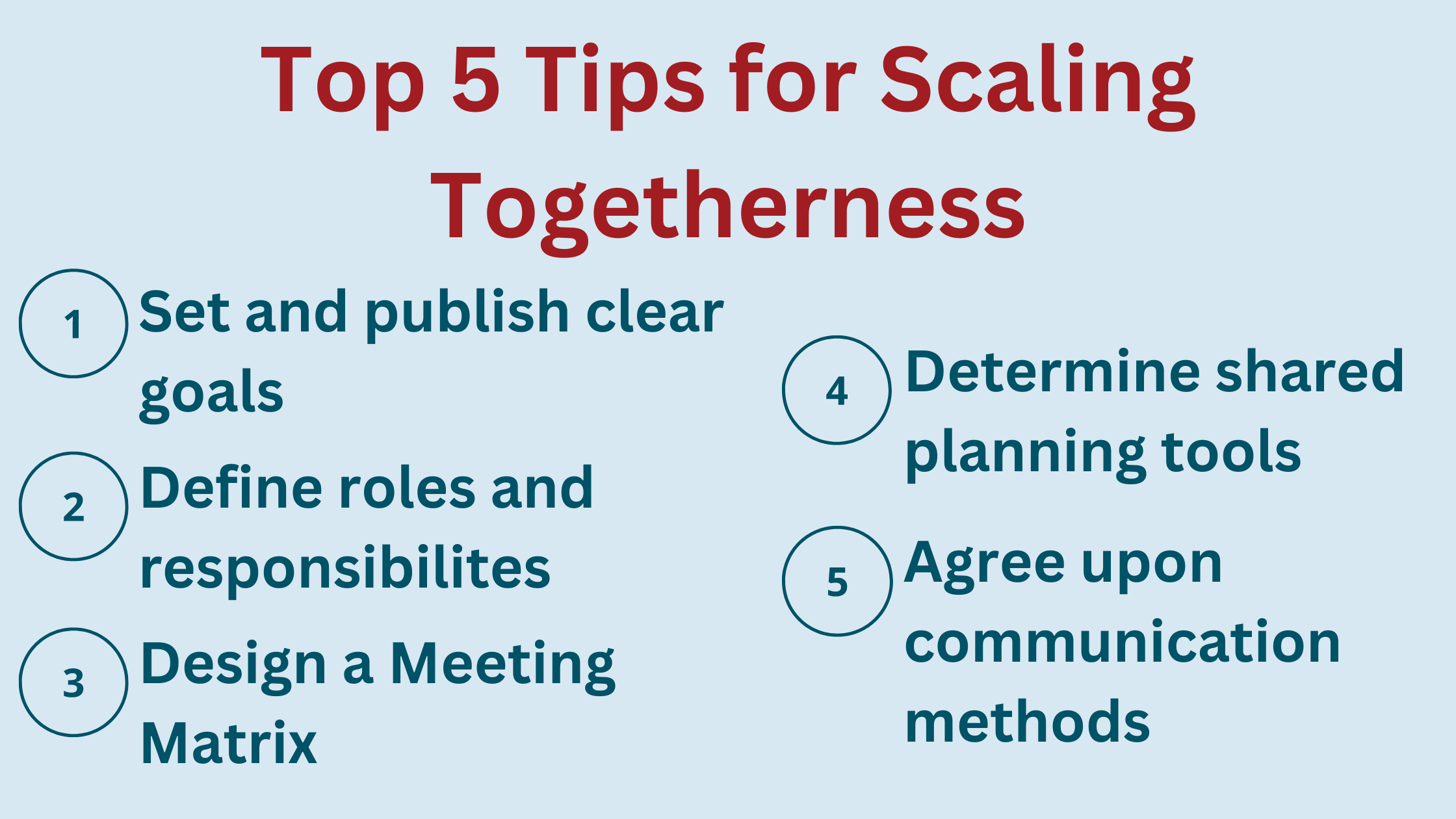 Scaling Togetherness: Five Tips for Organizations | The Together Group